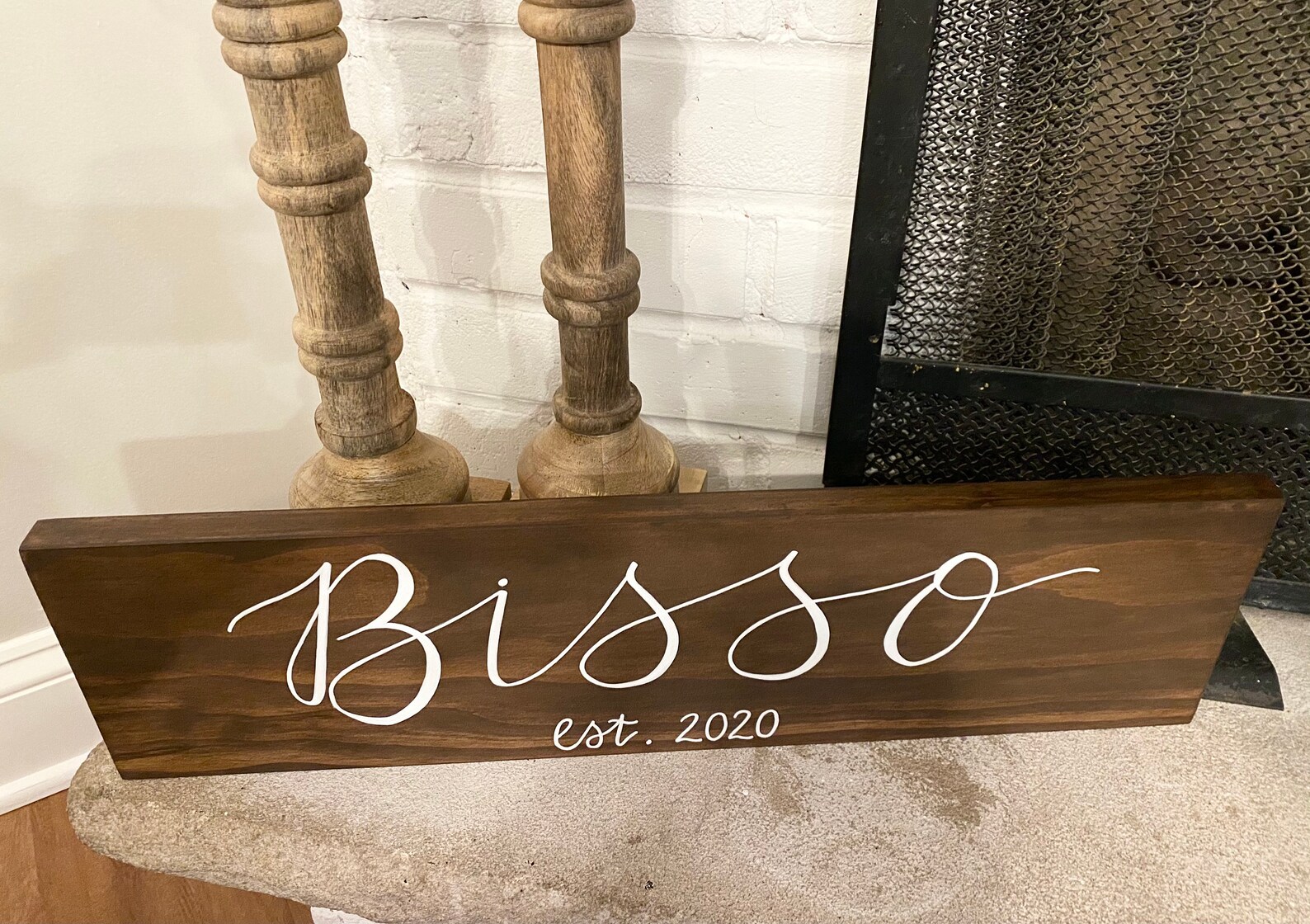 Last Name Est Sign | Established Wood Sign | Family Last Name Sign ...