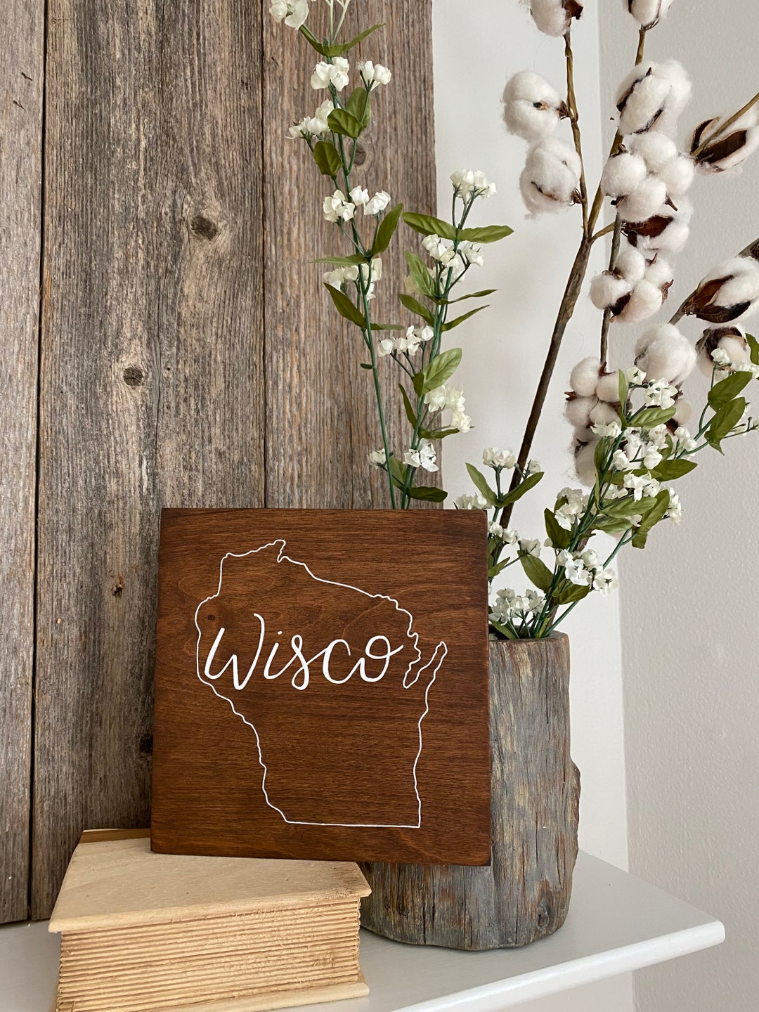 Wisconsin Wood Sign Rustic Wisconsin Wood Sign Wisconsin - Etsy New Zealand