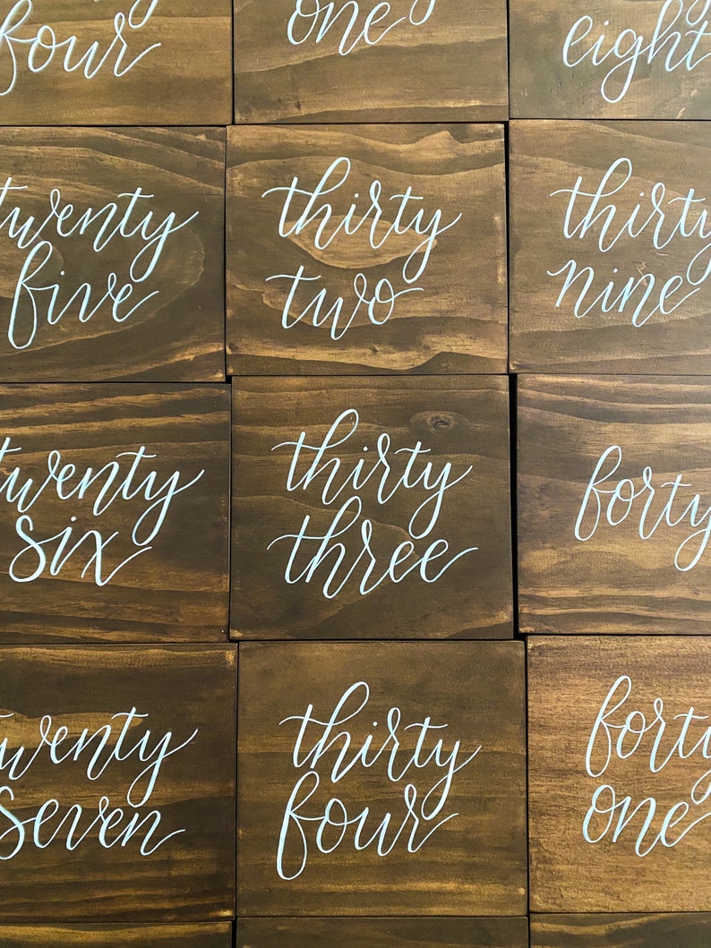 Wood Table Numbers Rustic Wedding Table Numbers Wood - Etsy