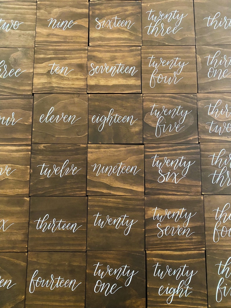 Wood Table Numbers Rustic Wedding Table Numbers Wood - Etsy