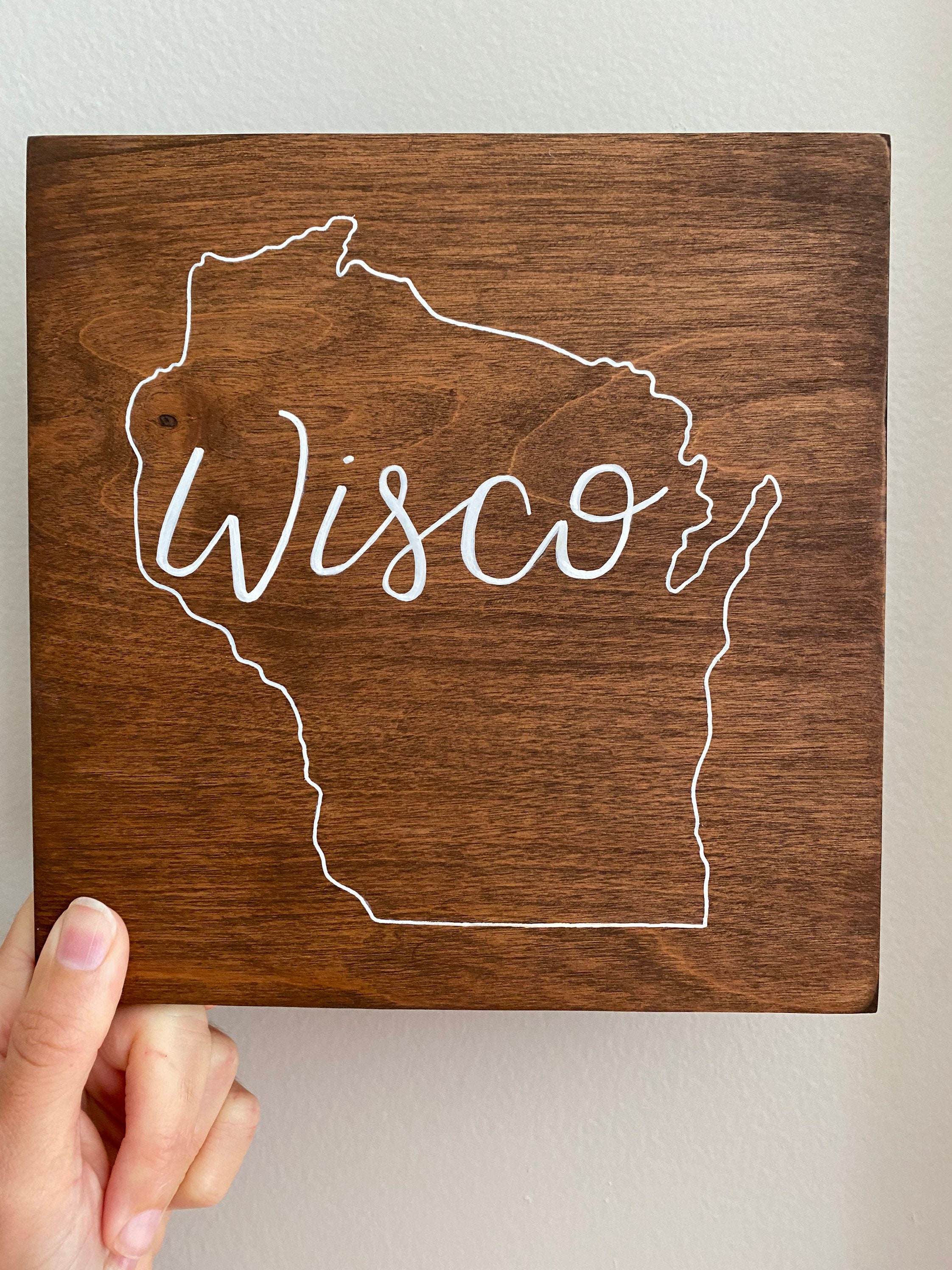 Wisconsin Wood Sign Rustic Wisconsin Wood Sign Wisconsin - Etsy New Zealand