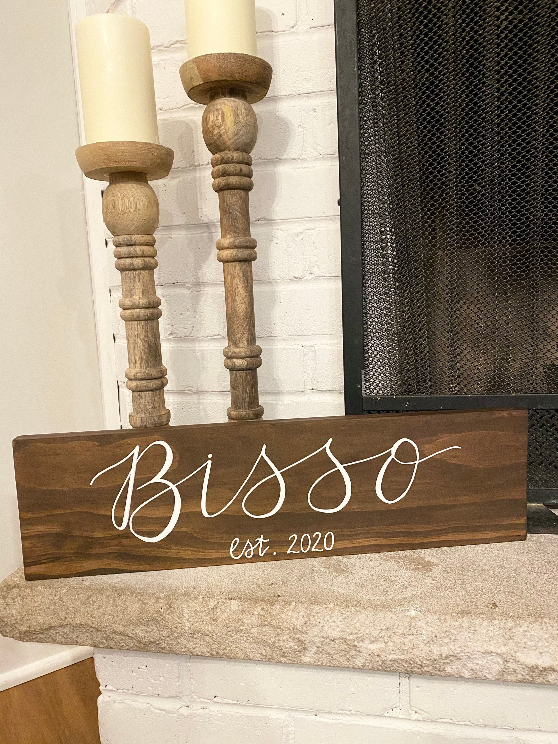 Last Name Est Sign Established Wood Sign Family Last Name | Etsy