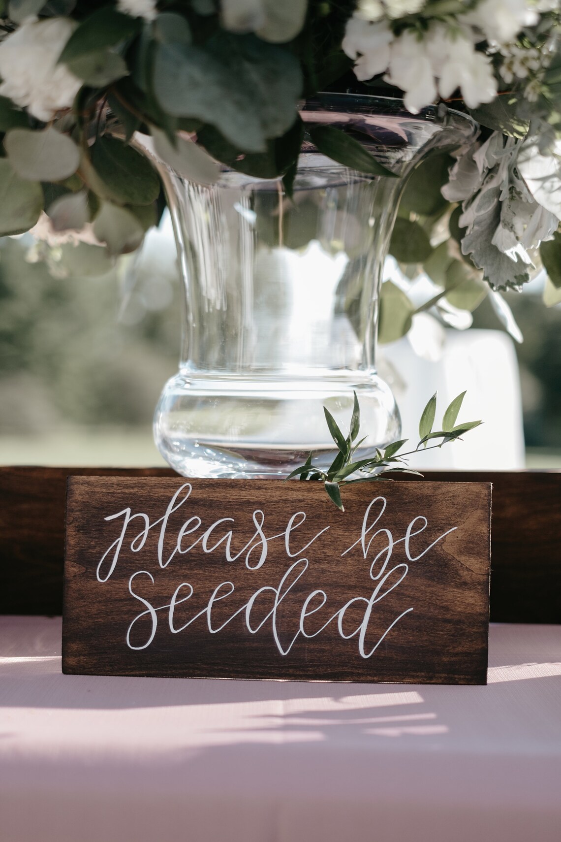 Please Be Seeded Wedding Escort Table Wood Sign Wedding - Etsy