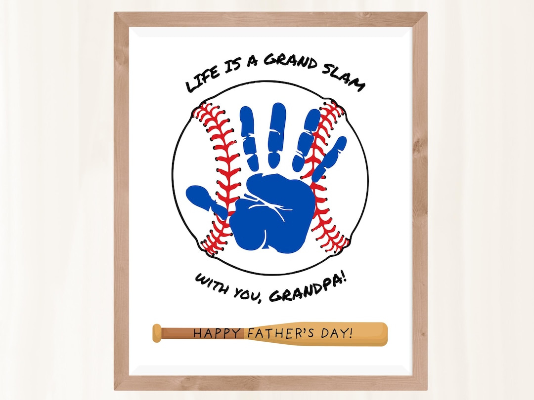 Fathers Day Handprint Art Craft, Grandpa Handprints, First Fathers Day ...
