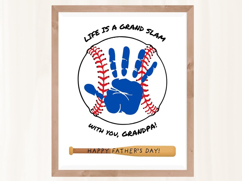 Fathers Day Handprint Art Craft, Grandpa Handprints, First Fathers Day ...