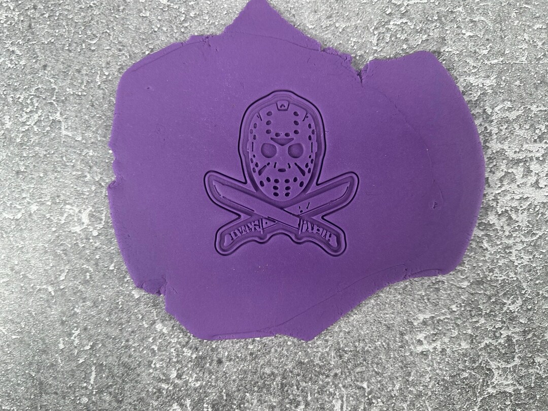 Jason With Crossed Knives Fondant Stamp Cookie Cutter 3D Printed - Etsy