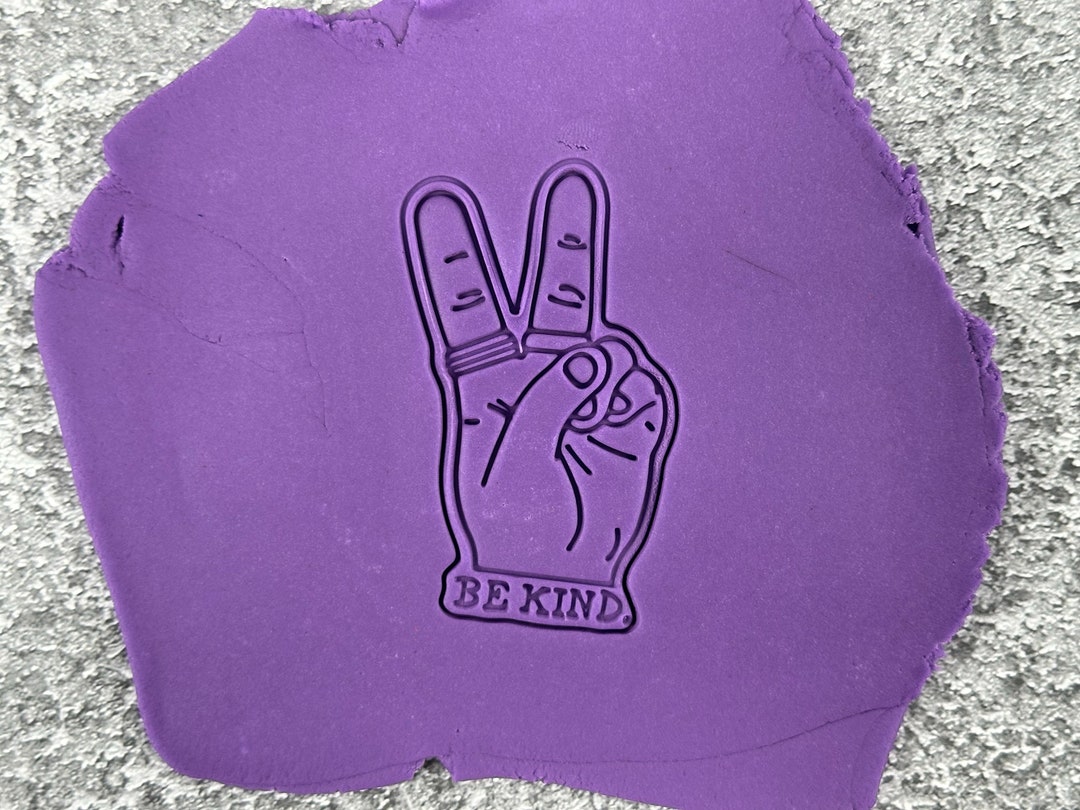Hand Peace Sign Fondant Cookie Cutter 3D Printed - Etsy