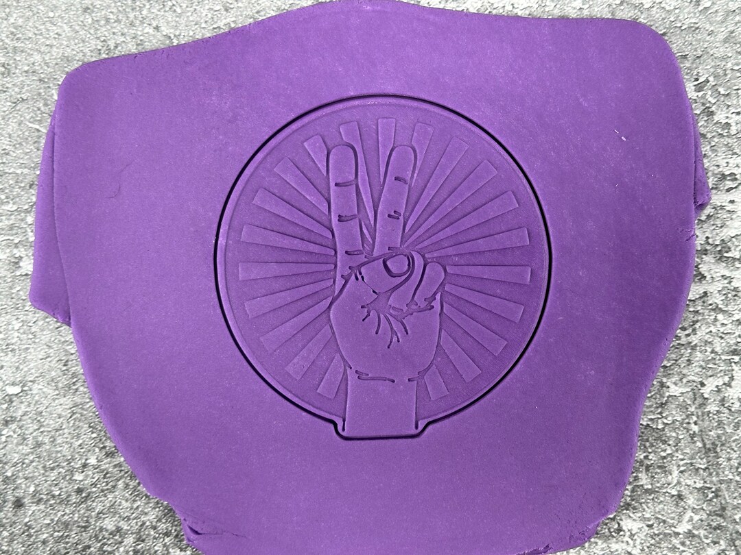 Peace Sign Rays of Sun Fondant Cookie Cutter 3D Printed - Etsy
