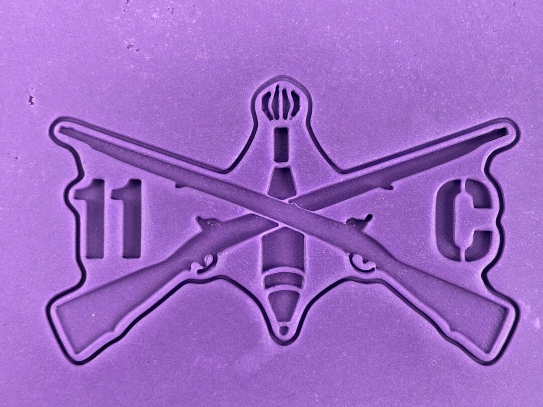 11C Infantry Mortarman Fondant Cookie Cutter 3D Printed - Etsy