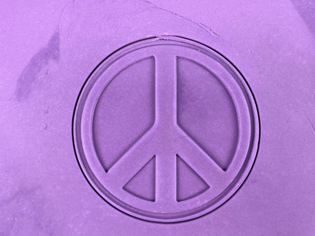 Peace Symbol Fondant Cookie Cutter 3D Printed - Etsy