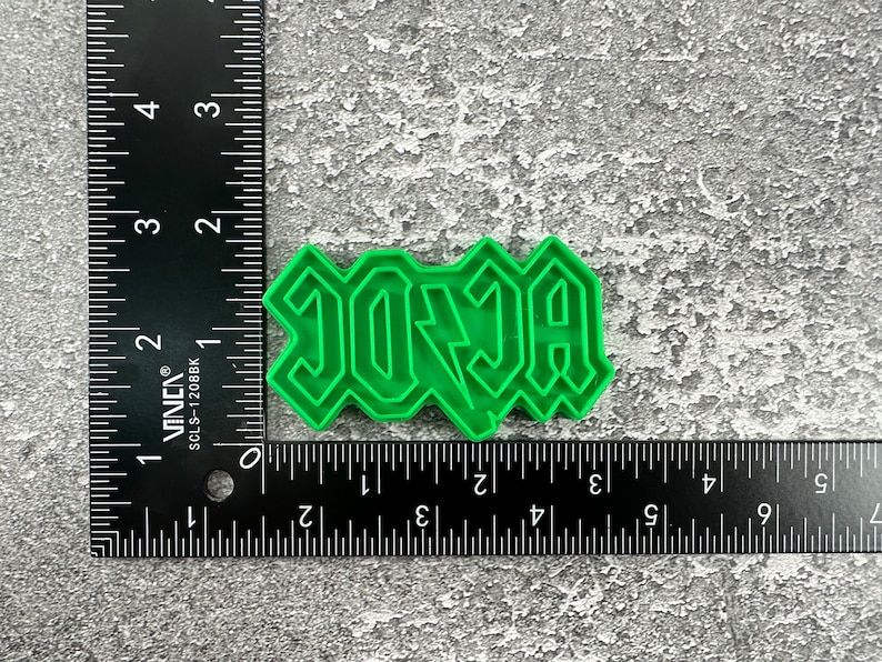ACDC Fondant Cookie Cutter 3D Printed - Etsy