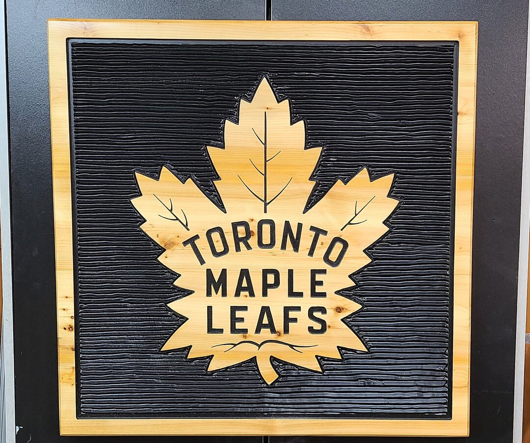 Handcrafted Cedar Toronto Maple Leafs Sign, NHL Fan Decor - Etsy