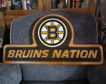Boston Bruins Team Sign | Etsy