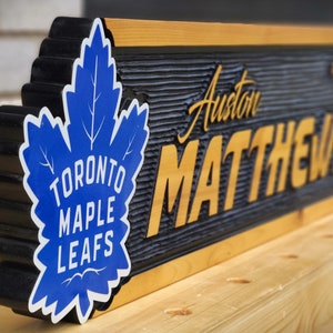 Toronto Maple Leaf's, One of a Kind, Custom, Handcrafted, Cedar, Super ...
