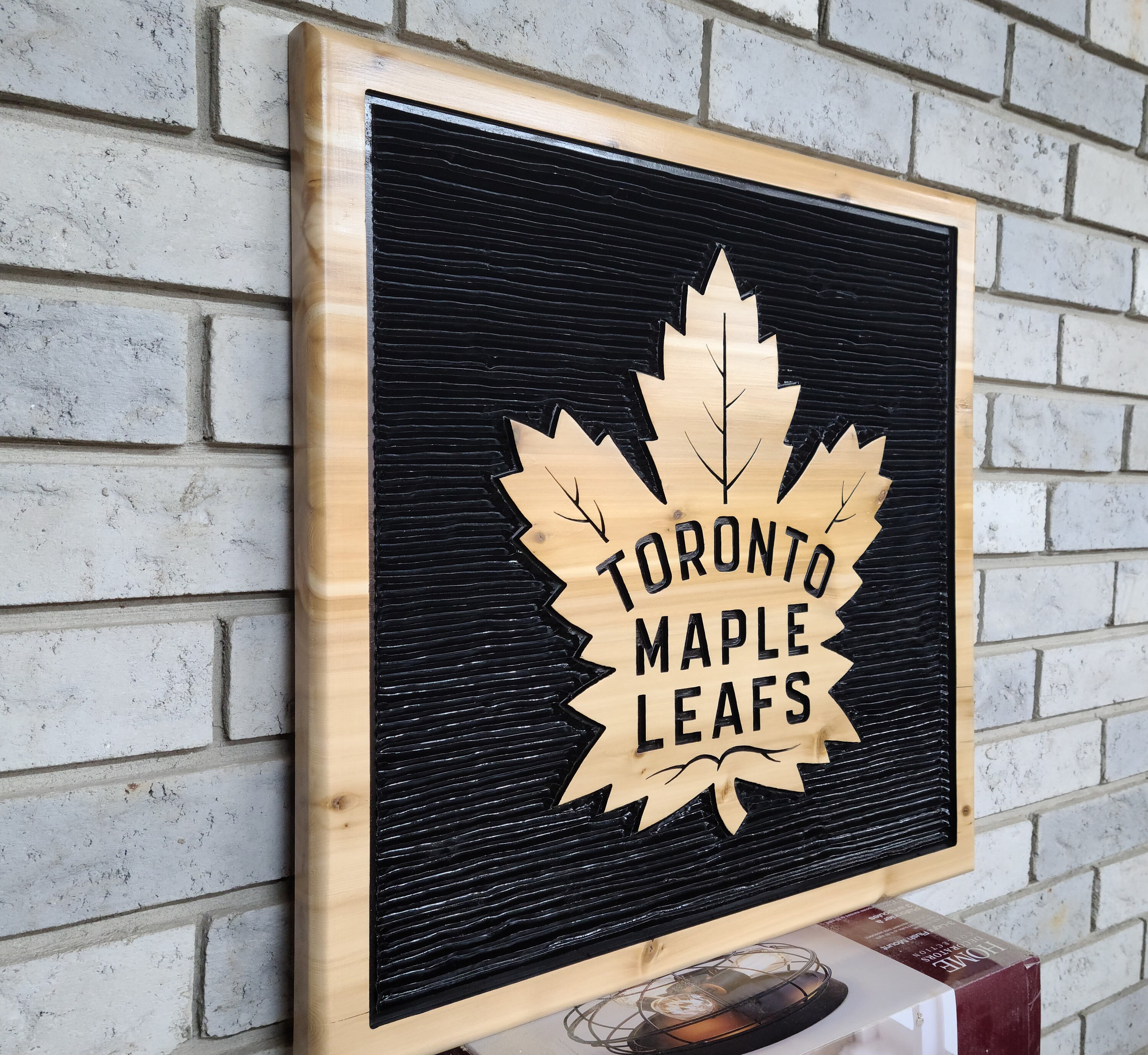 Handcrafted Cedar Toronto Maple Leafs Sign, NHL Fan Decor - Etsy Canada