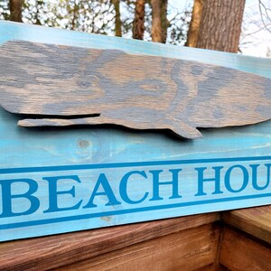 Nautical 24 Whale Wood Beach House Sign Plaque Nautical - Etsy
