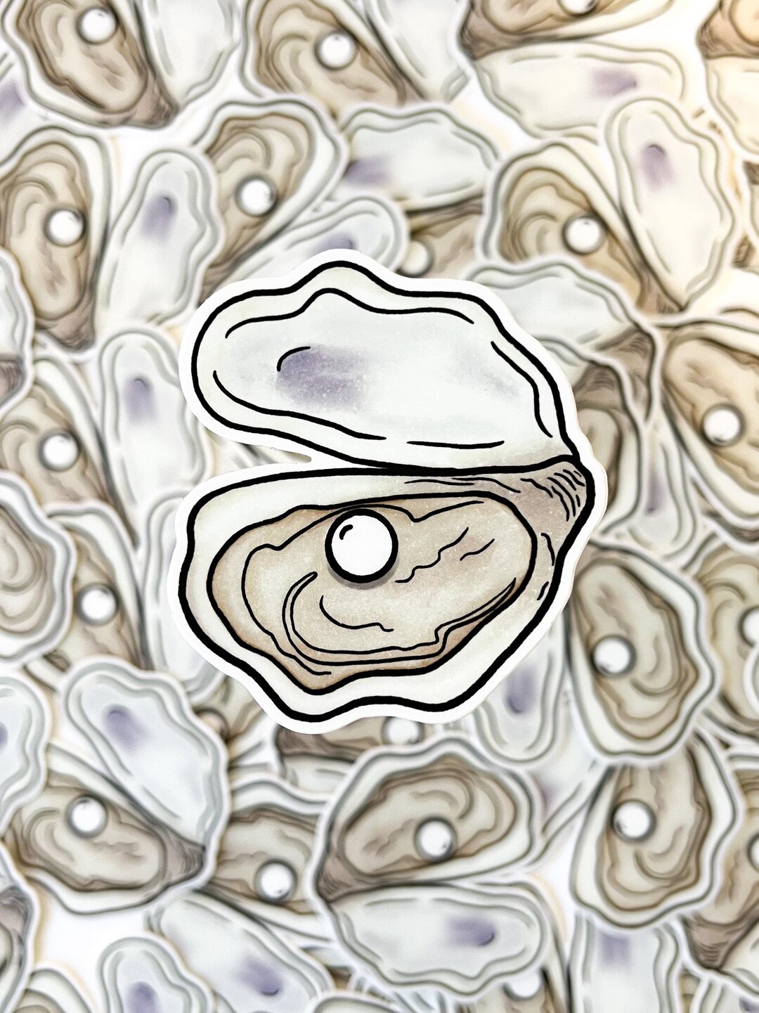 Oyster Sticker - Etsy