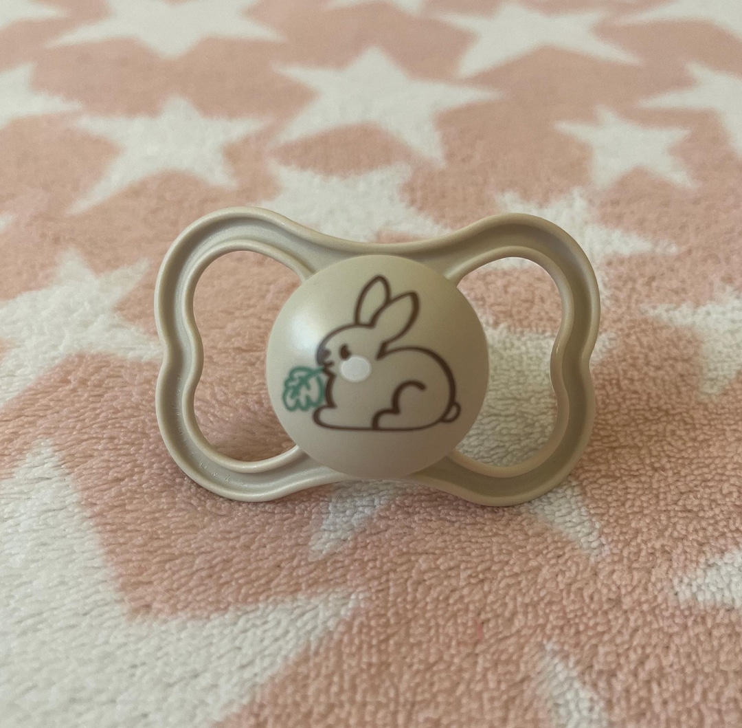 ABDL Modified Pacifier MAM Air Bunny With Leaf - Etsy