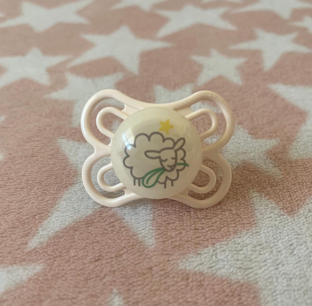 ABDL Modified Pacifier MAM Small Tan Sheep - Etsy