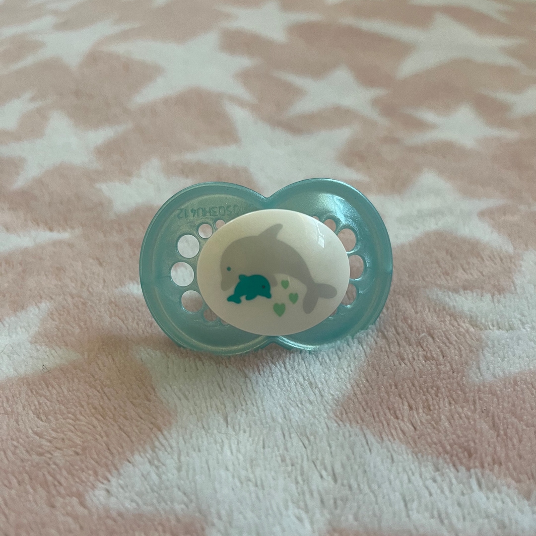 ABDL Modified Pacifier MAM Dolphin Love - Etsy