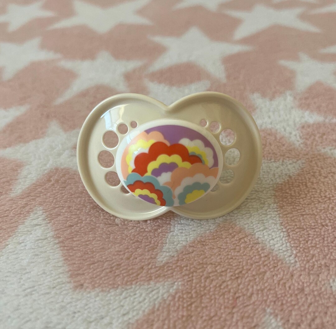 ABDL Modified Pacifier - MAM Cream Floral Bloom - Etsy