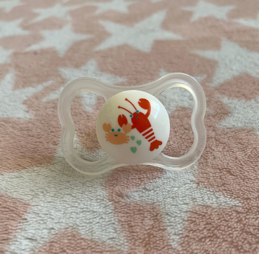 ABDL Modified Pacifier MAM Air Crab and Lobster - Etsy