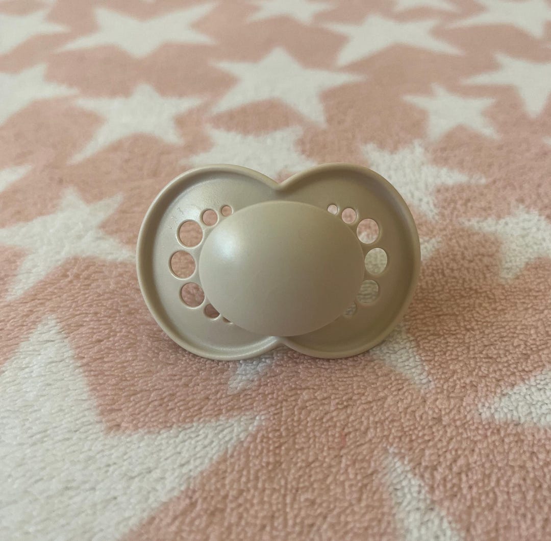 ABDL Modified Pacifier MAM Matte Blank Beige - Etsy