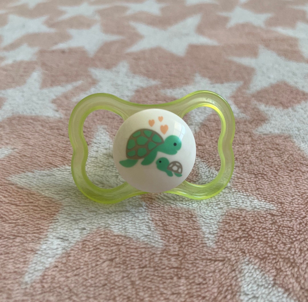 ABDL Modified Pacifier MAM Air Turtle Love - Etsy