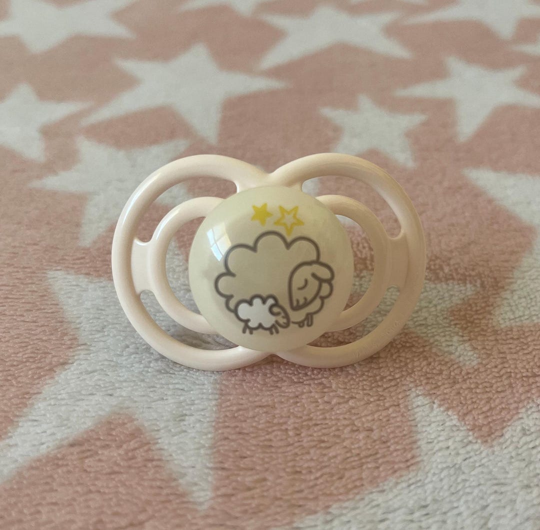 ABDL Modified Pacifier MAM Cream Loving Sheep - Etsy