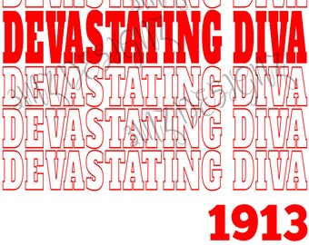 Devastating Diva SVG | Etsy
