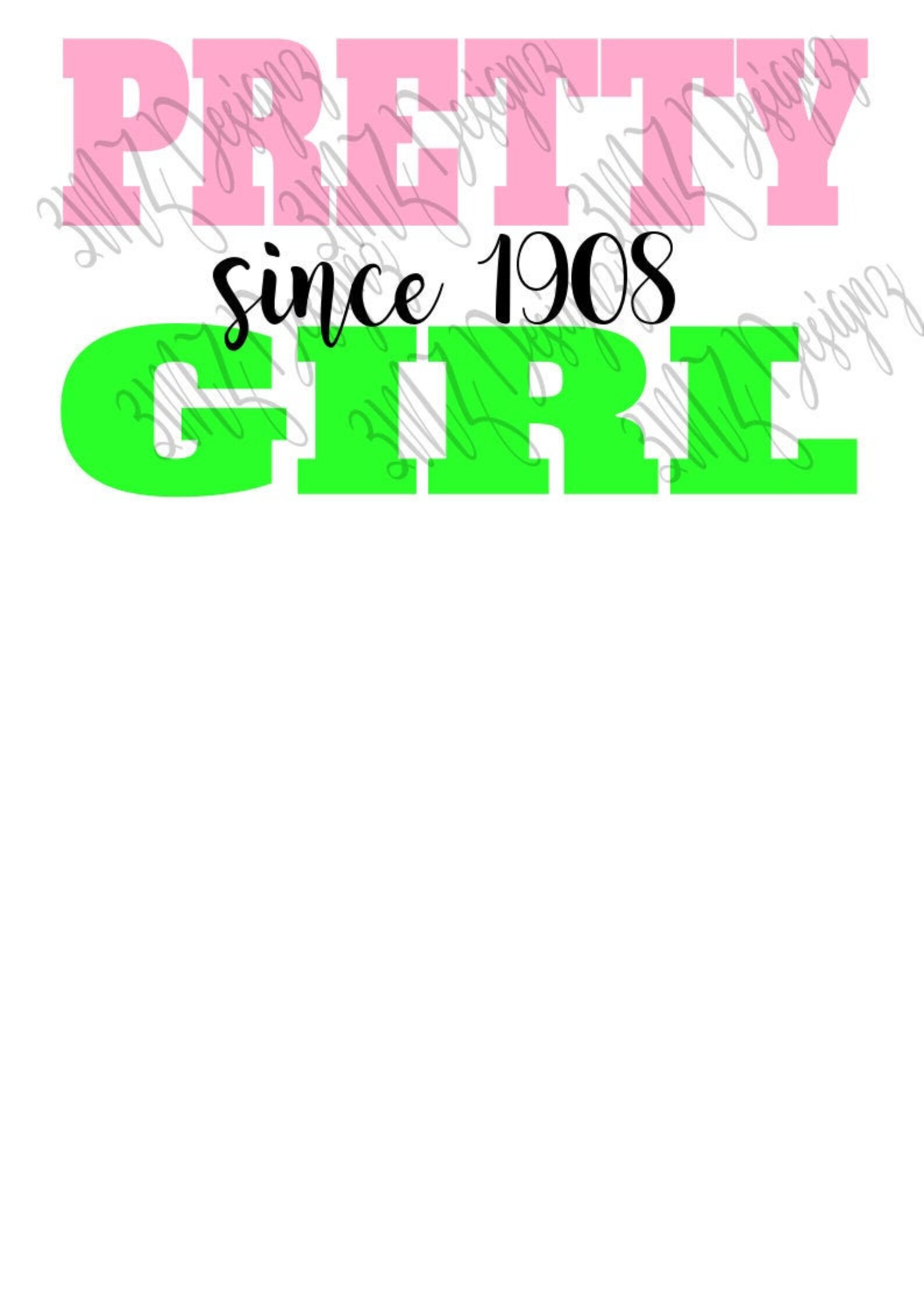 Pretty Girl Since 1908 Digital Files - Etsy