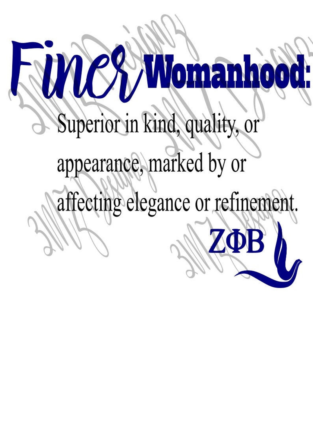 Finer Woman Definition SVG - Etsy
