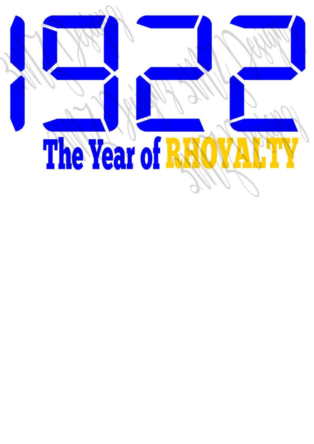 1922 the Year of Rhoyalty Digital Files - Etsy