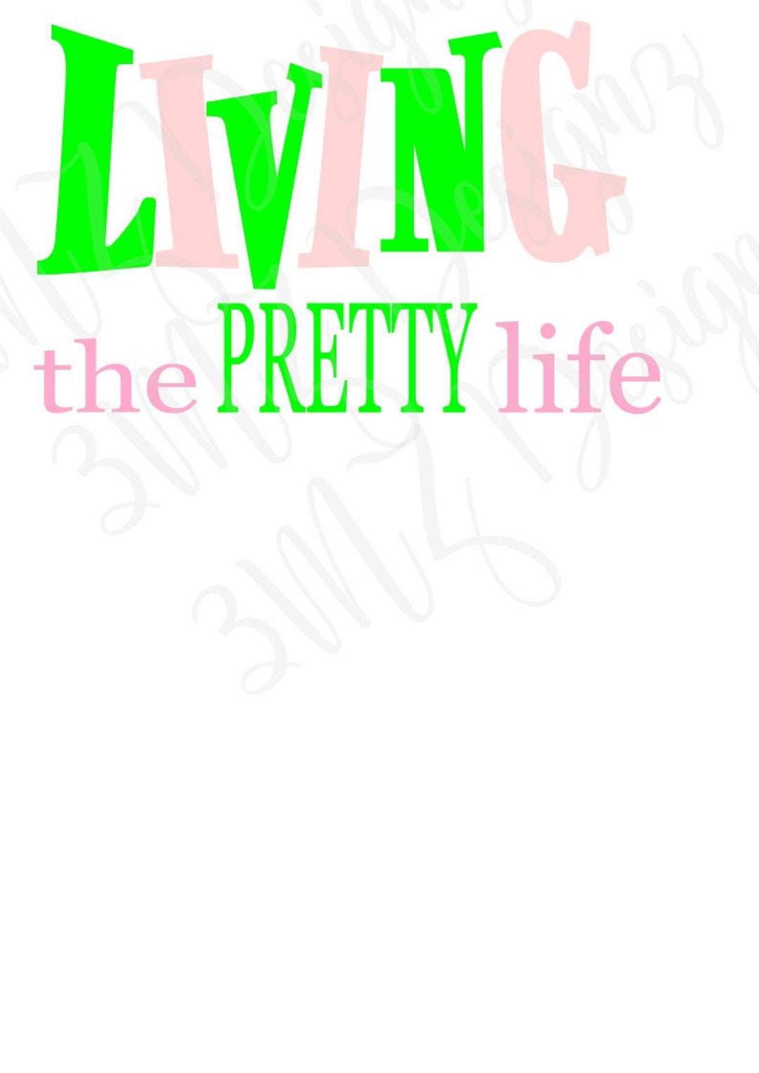 Living the PRETTY Life SVG - Etsy