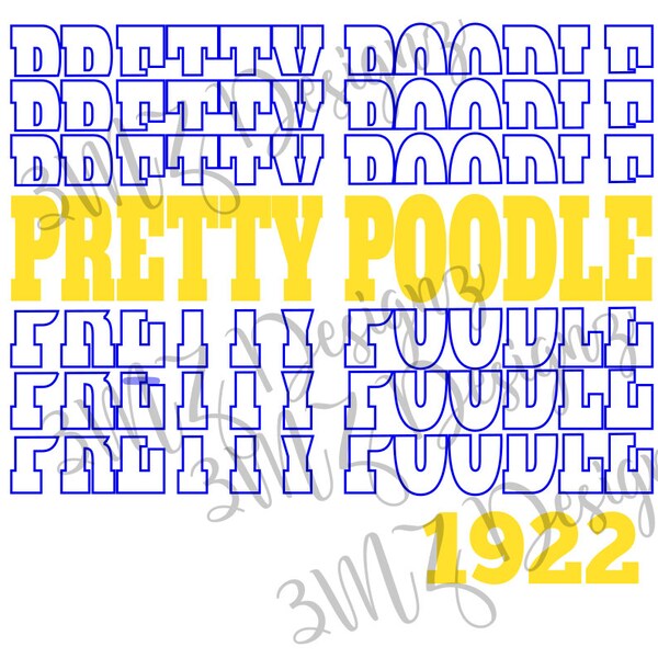 Pretty Poodle Svg - Etsy