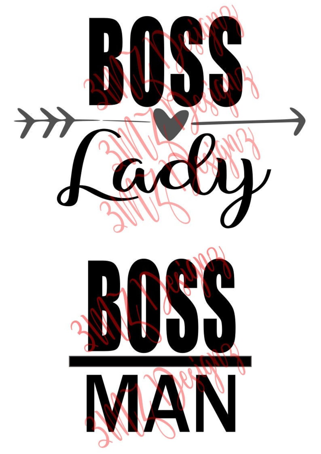 Boss Lady/man Digital Files - Etsy