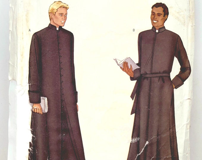 Butterick Costume Sewing Pattern 6844, Adult Halloween Costume, Priest ...