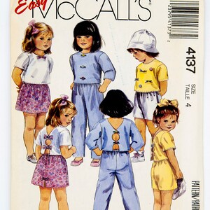 Mccall's Sewing Pattern 4137, Vintage Pattern, Easy to Sew, Children's ...