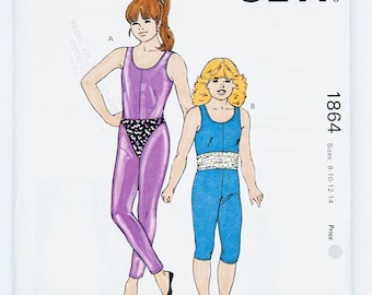 Girls Unitard Sewing Pattern - Etsy