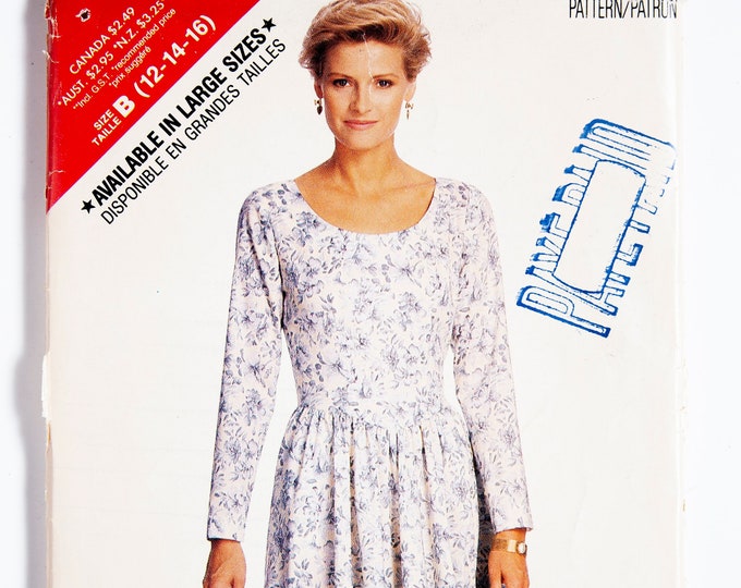 See & Sew Sewing Pattern 6057, Misses' Dress, Easy to Sew, Vintage ...
