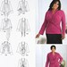 Simplicity Sewing Pattern 2598, Women's Knit Top and Cardi-wrap ...