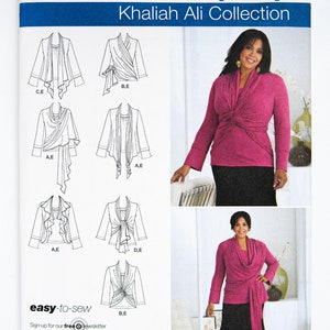 Simplicity Sewing Pattern 2598, Women's Knit Top and Cardi-wrap ...