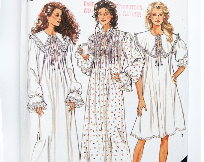 New Look Sewing Pattern 6163, Misses' Nightgown, Vintage Pattern, Size ...