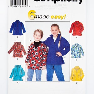Simplicity Sewing Pattern 8265, Child's Top, Easy to Sew, Vintage ...