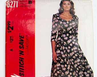 New Look Sewing Pattern 6177, Misses' Dress, Vintage Pattern, Easy to ...