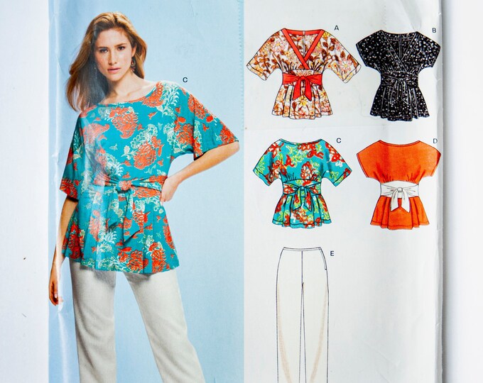 New Look Sewing Pattern 6714, Misses' Top, Pants, Size 6-16, UNCUT ...