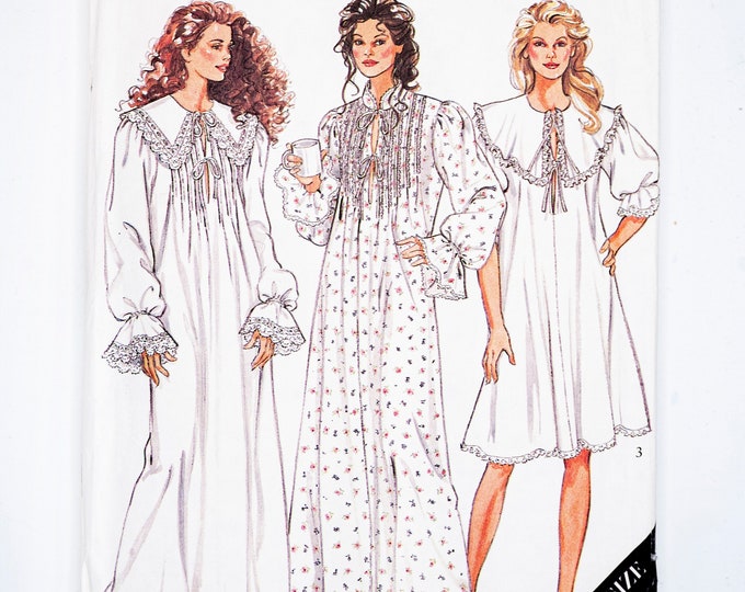 New Look Sewing Pattern 6163 Misses' Nightgown Vintage - Etsy
