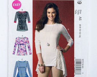 Simplicity Sewing Pattern 2181, Misses' Knit Top, Size 6-14, UNCUT ...
