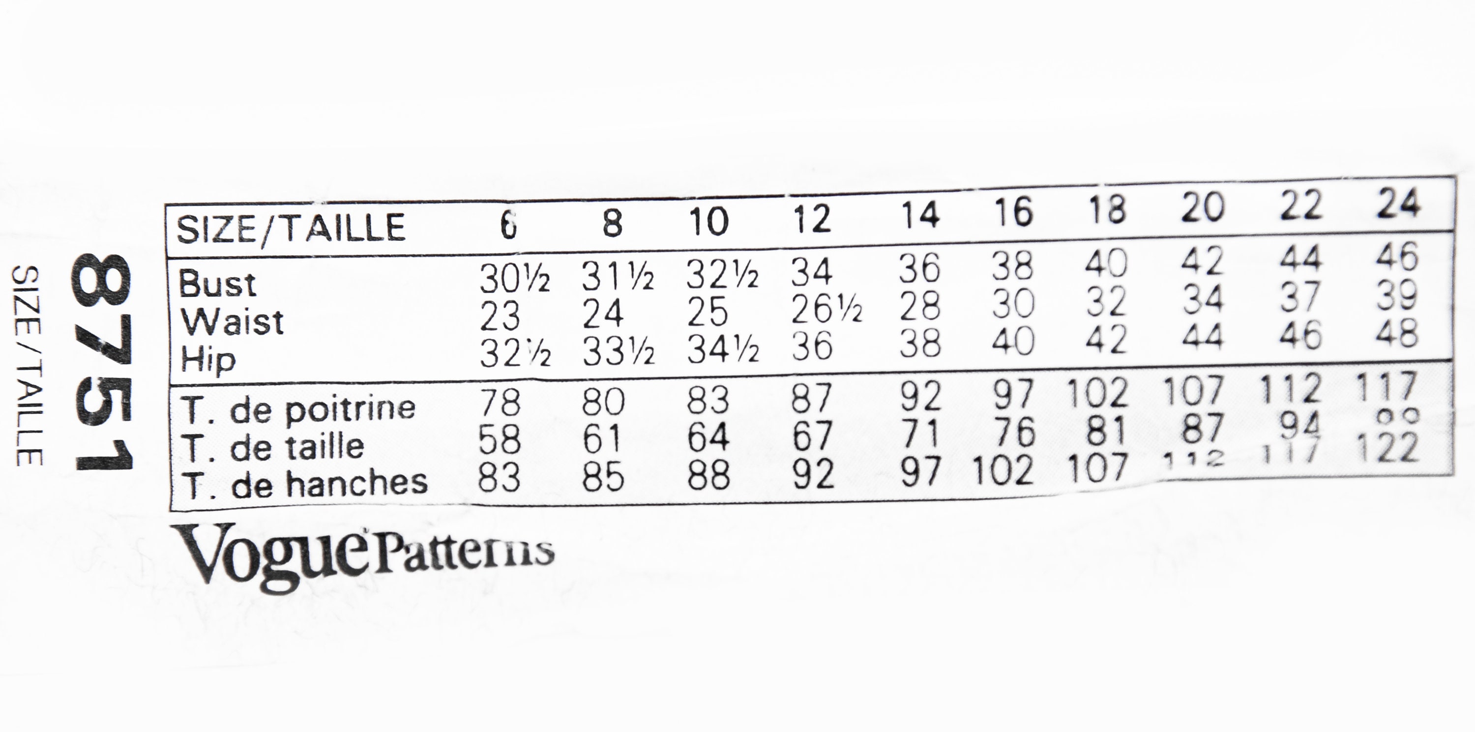 Vogue Sewing Pattern 8751, Misses' Dress, Vintage Pattern, Easy to Sew ...