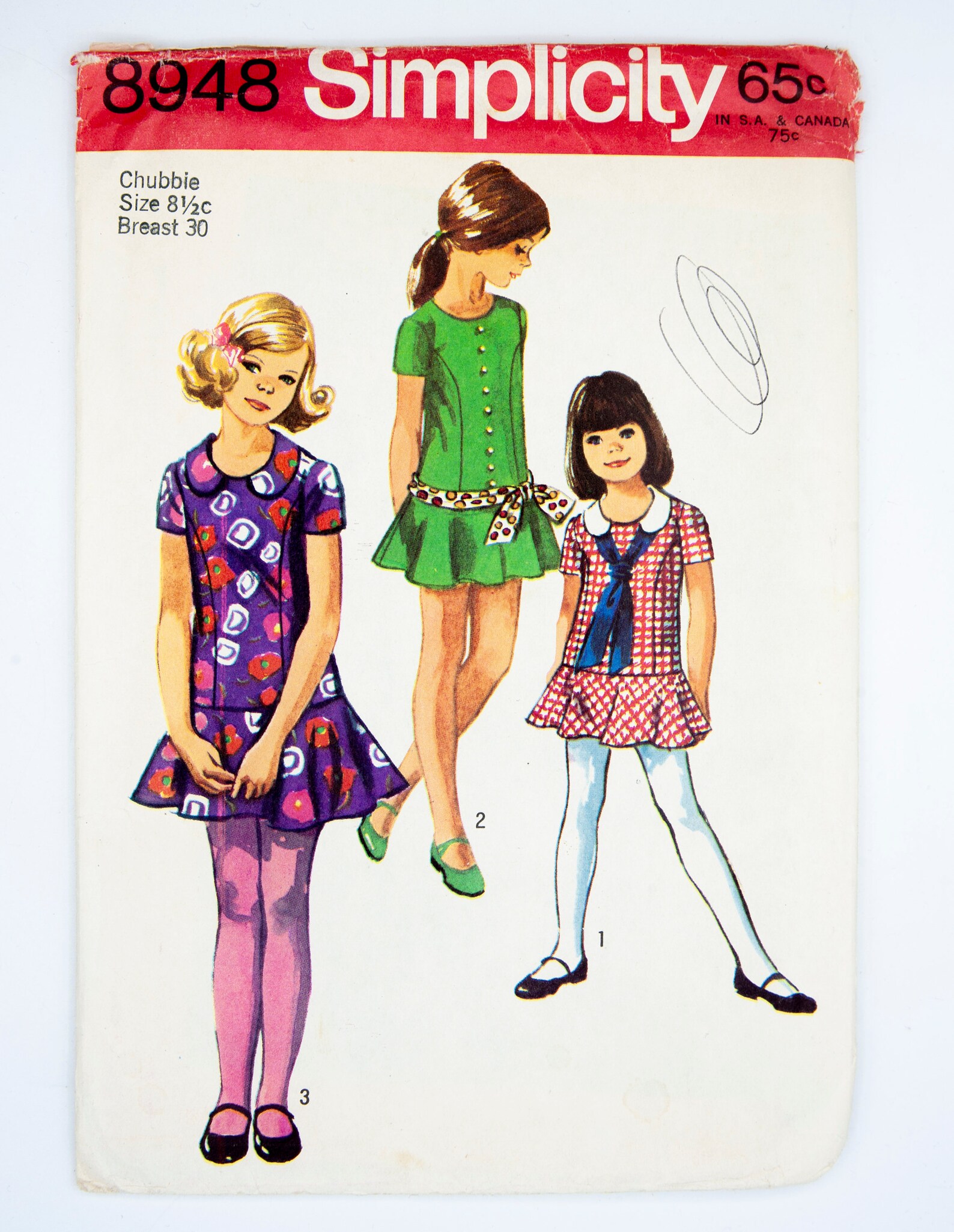 Simplicity Sewing Pattern 8948 Vintage Pattern Girls' - Etsy